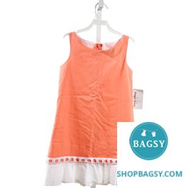 MAGGIE BREEN ORANGE LINEN DRESS